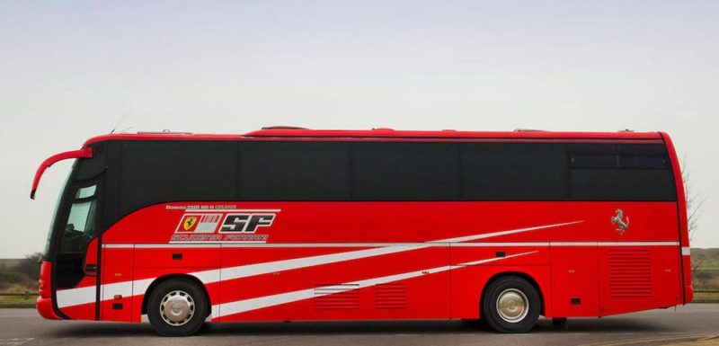 Le bus Ferrari mis en vente | Campingcarlesite