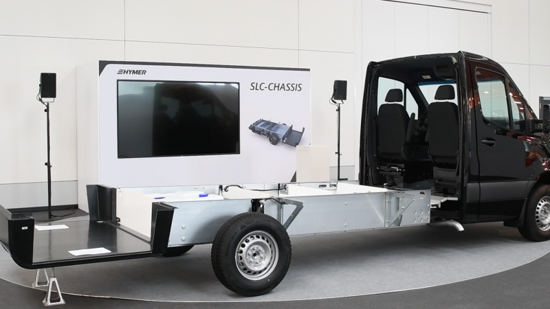 Hymer crée son propre châssis SLC et l’associe au Mercedes Sprinter ...