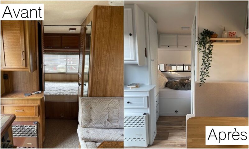 Avant Apres Renovation Interieur Mobil Home